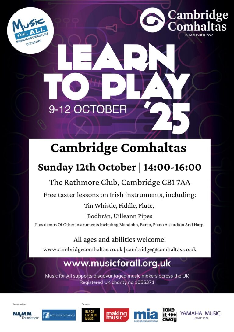 Learn to Play 2025 – Sunday 12th October – Free Taster Lessons ...